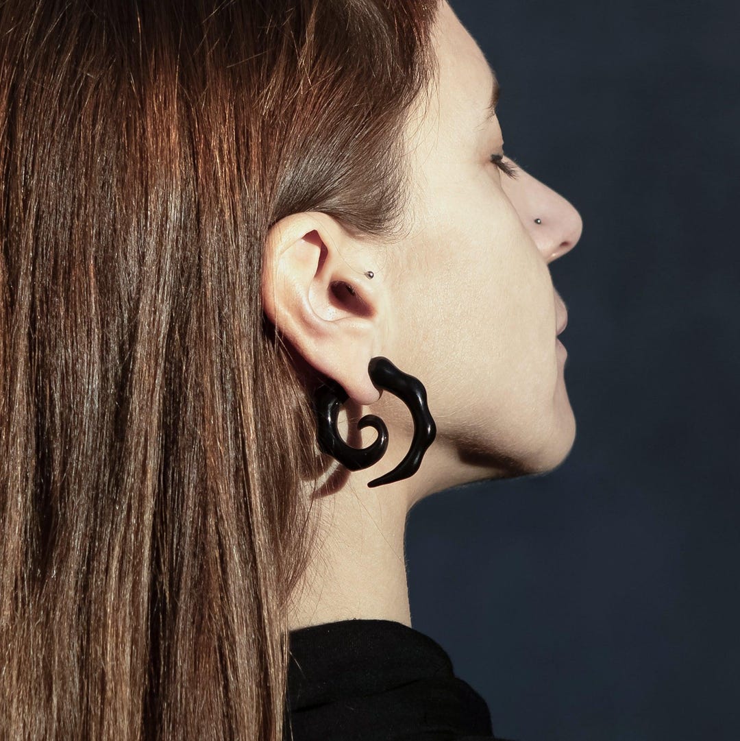 Bubble Spiral Ear Stretcher, Gauge Earrings for Stretched Ears, 4mm (6g ...