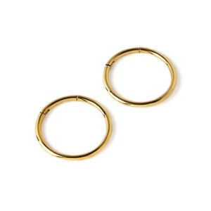 Stacking Hoop Hangers, Weights Hoops for Stretched Ears, Clicker Hoop Gauge Earrings, Ear ...