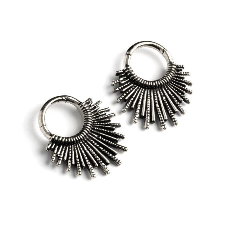 Sun Hoop Hangers Ear Weights Hoops for Stretched Ears 12g 6g - Etsy