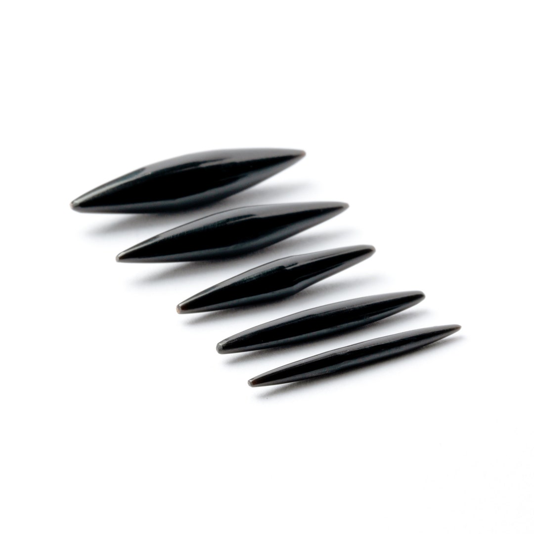 Black Septum Bar, Organic Piercing Bar 2mm/12g, 3mm/8g, 4mm/6g, 6mm/2g ...