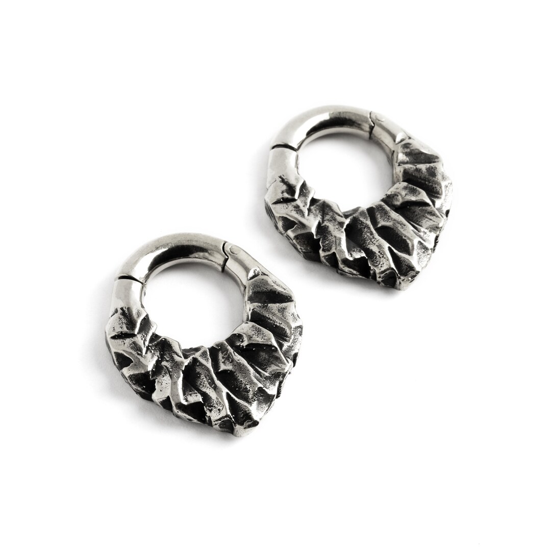 Summit Teardrop Hoop Hangers, Ear Weights Hoops for Stretched Ears 4mm ...