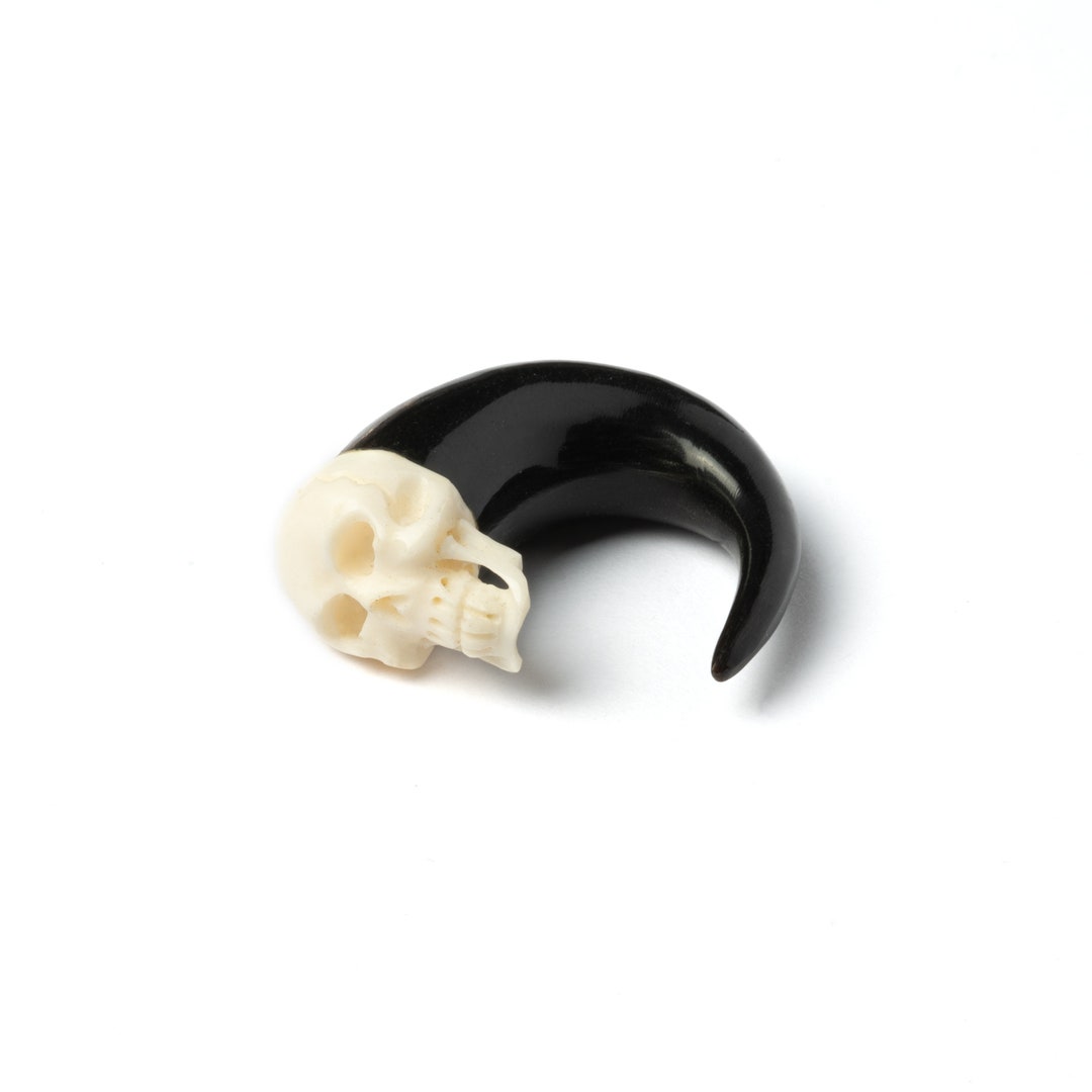 Skull Ear Stretchers, Taper Gauge Earrings for Stretched Ears 3mm (8g ...