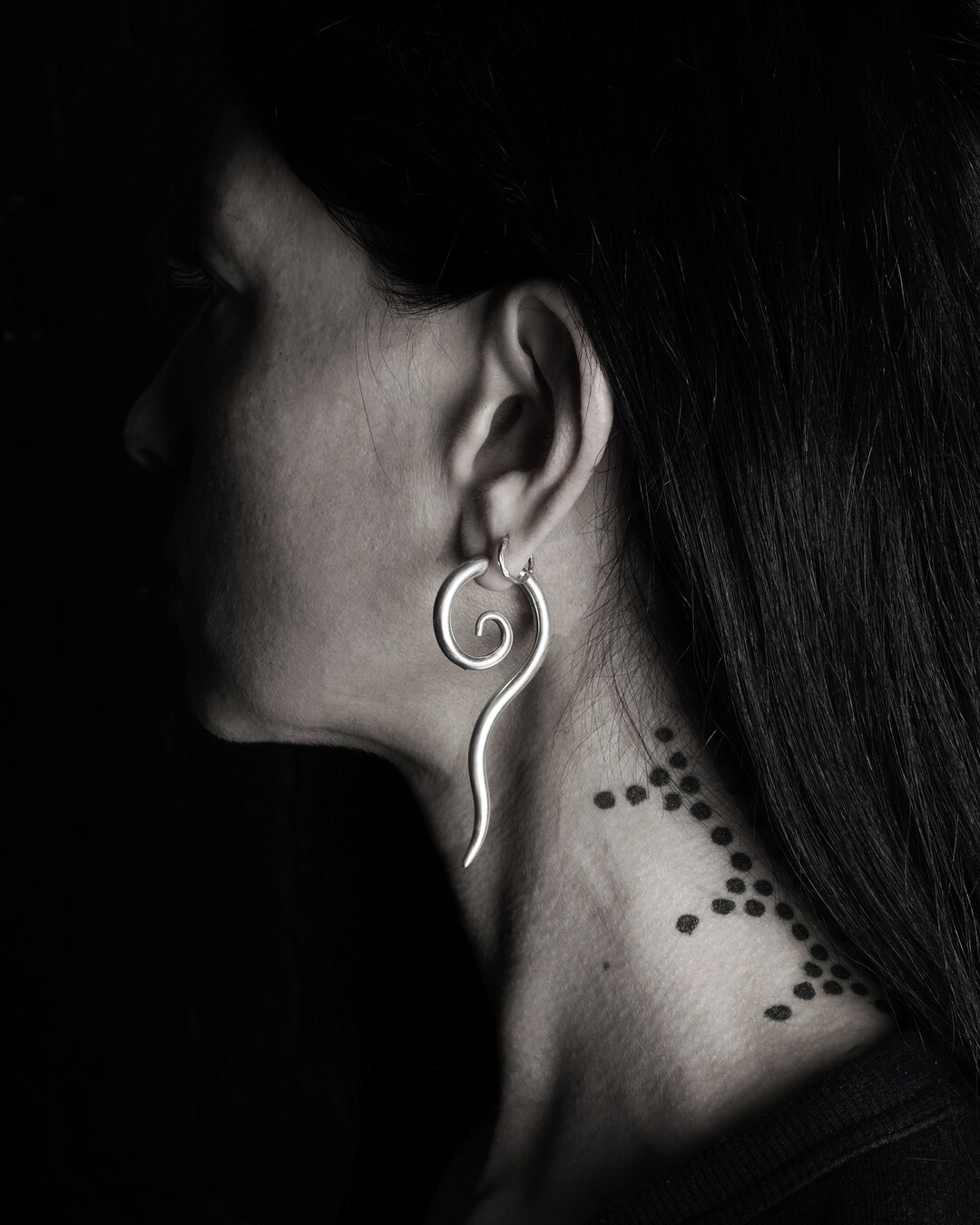 Sterling Silver Spiral Large Gauge Ear Stretchers, Taper Silver Gauge ...