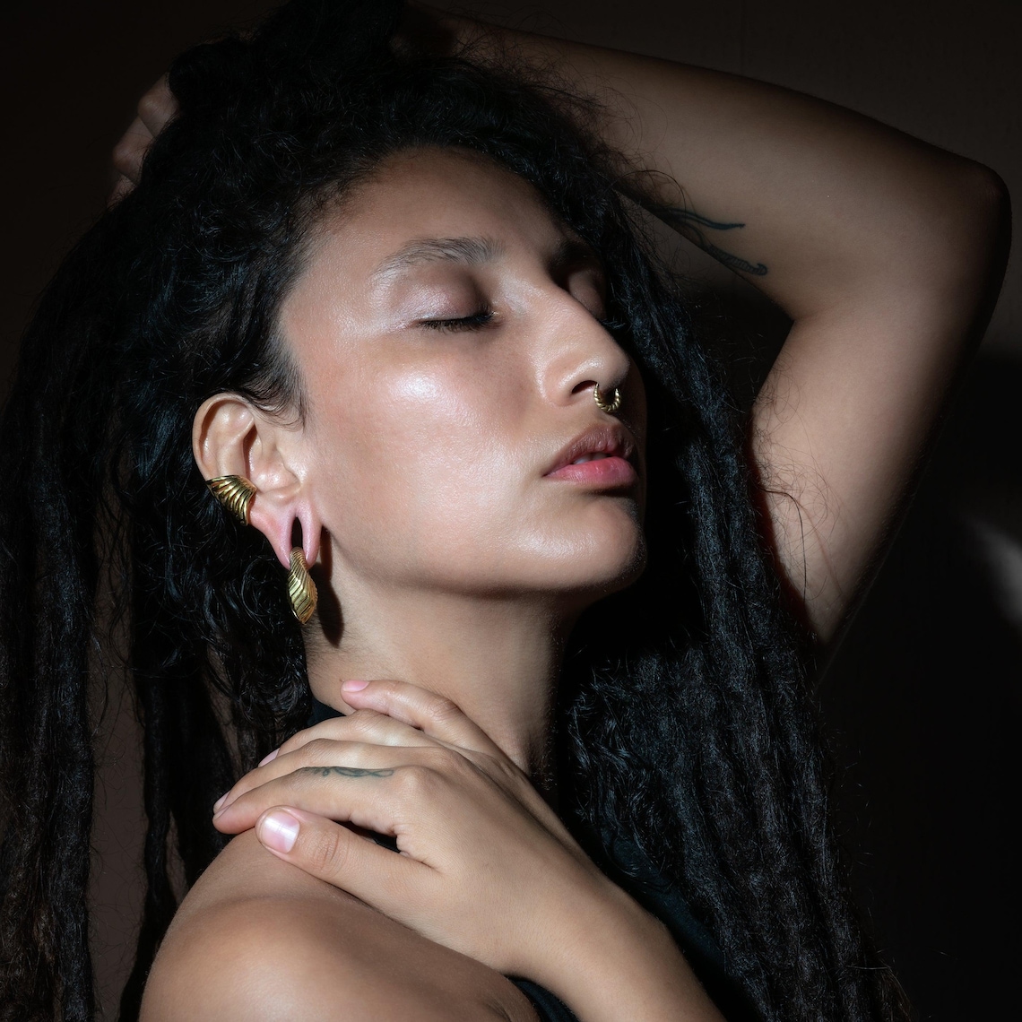 Amari Ear Weights Hangers, Weight Gauge Earrings for Stretched Ears ...
