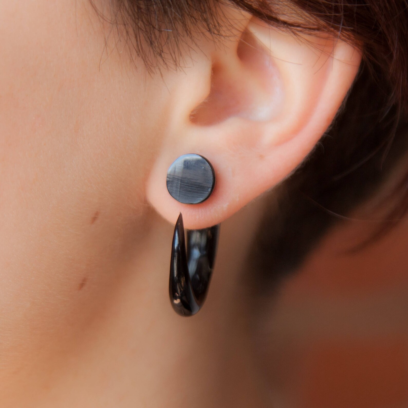 Curved Horn Ear Stretcher Stretching Earlobes Gauge - Etsy