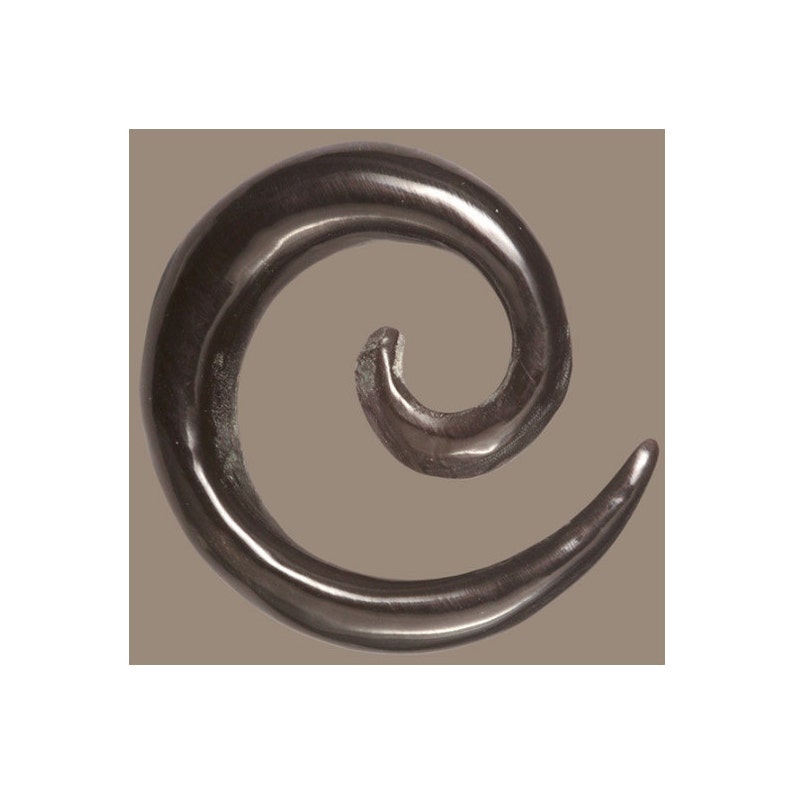 Black Spiral Ear Stretcher Stretching Earlobes Gauge - Etsy