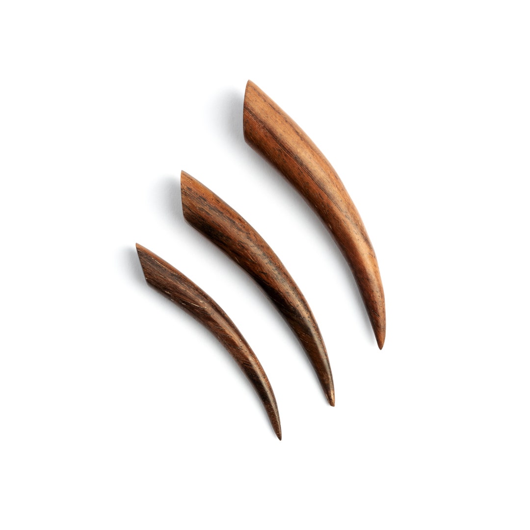 Classic Tribu Teak Wood Taper Ear Stretchers, Gauge Earrings for ...