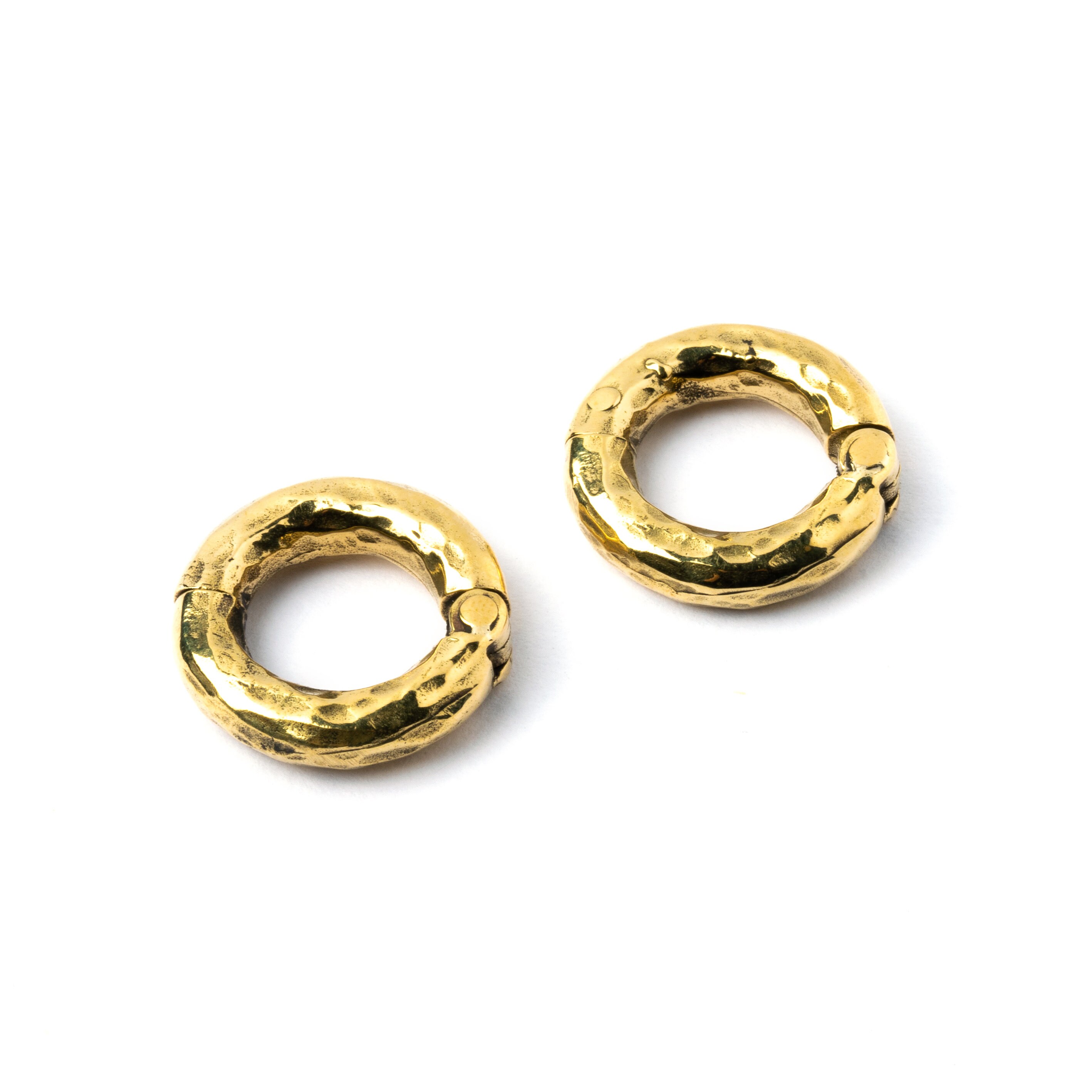 Golden Afghan Ear Weight Hoops, Ear Weights Hangers for Stretched Ears ...