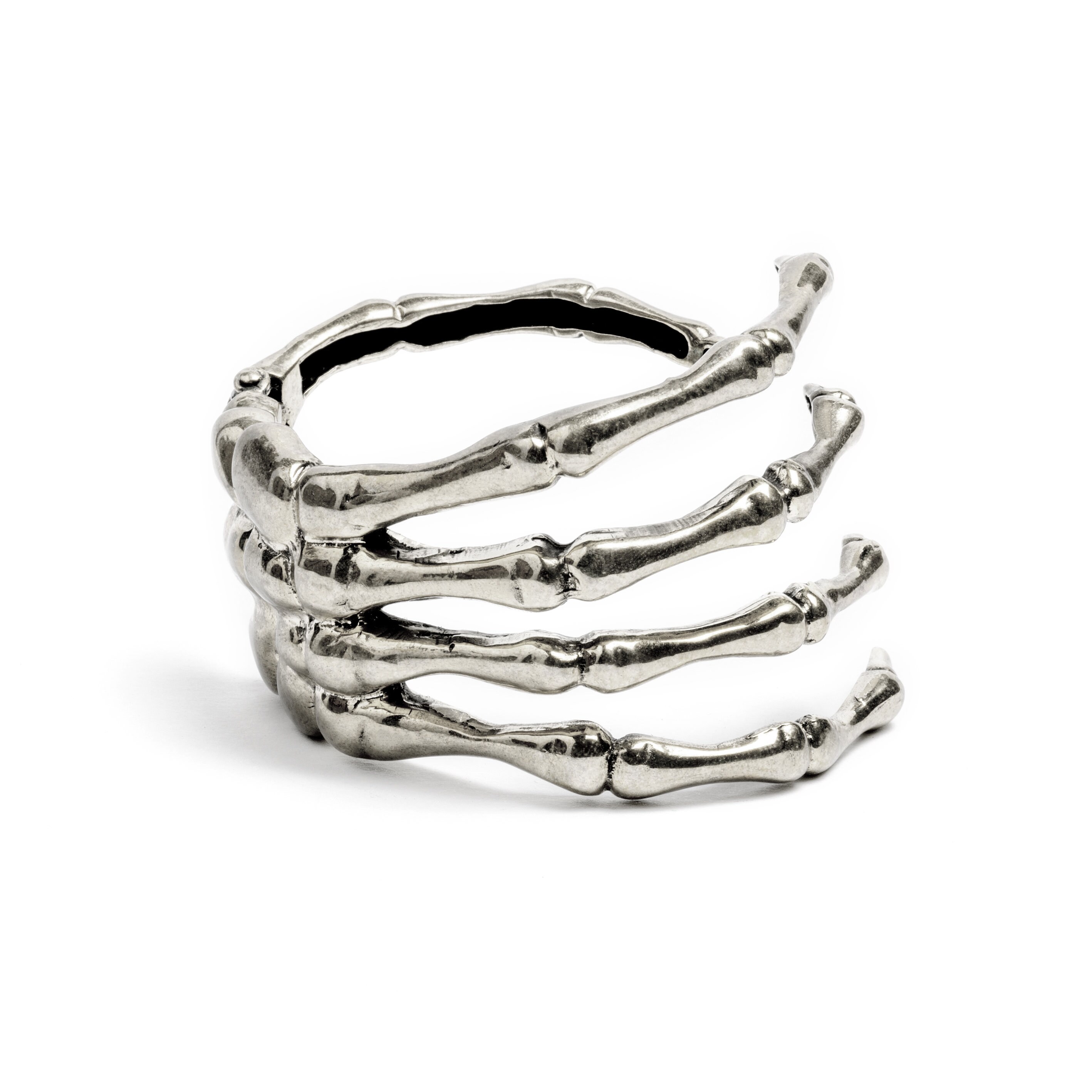 Statement Skeleton Hand Cuff Bracelet, Gothic and Edgy Unisex Statement ...