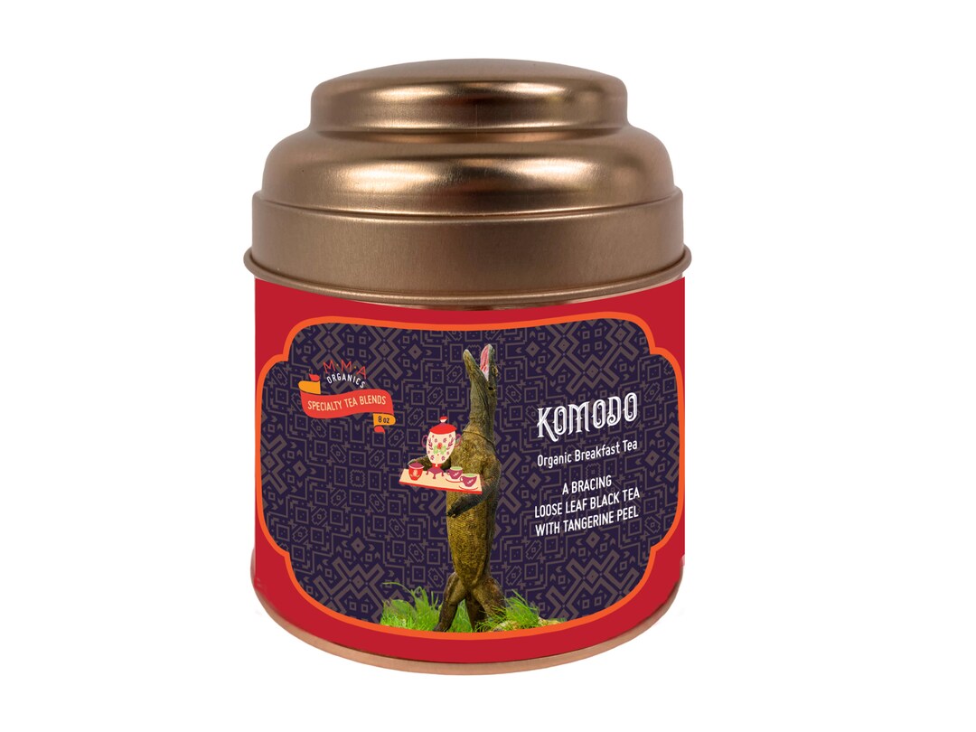 Komodo Tea Gift Set: Specialty Organic Black Assam Tea With Tangerine ...