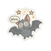 Dizzy Bat Kiss-cut Sticker, Halloween Decal - Etsy