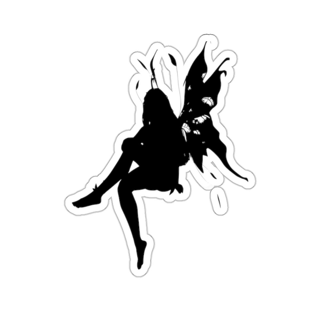 Fae Silhouette Stickers, Fairy Vinyl Decals, Magical Creature Laptop ...