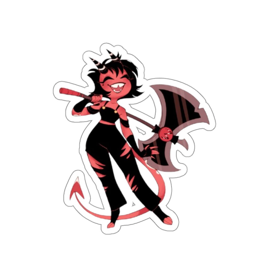 Helluva Boss Millie Battleaxe Stickers, Laptop Decals, Vinyl Sticker ...