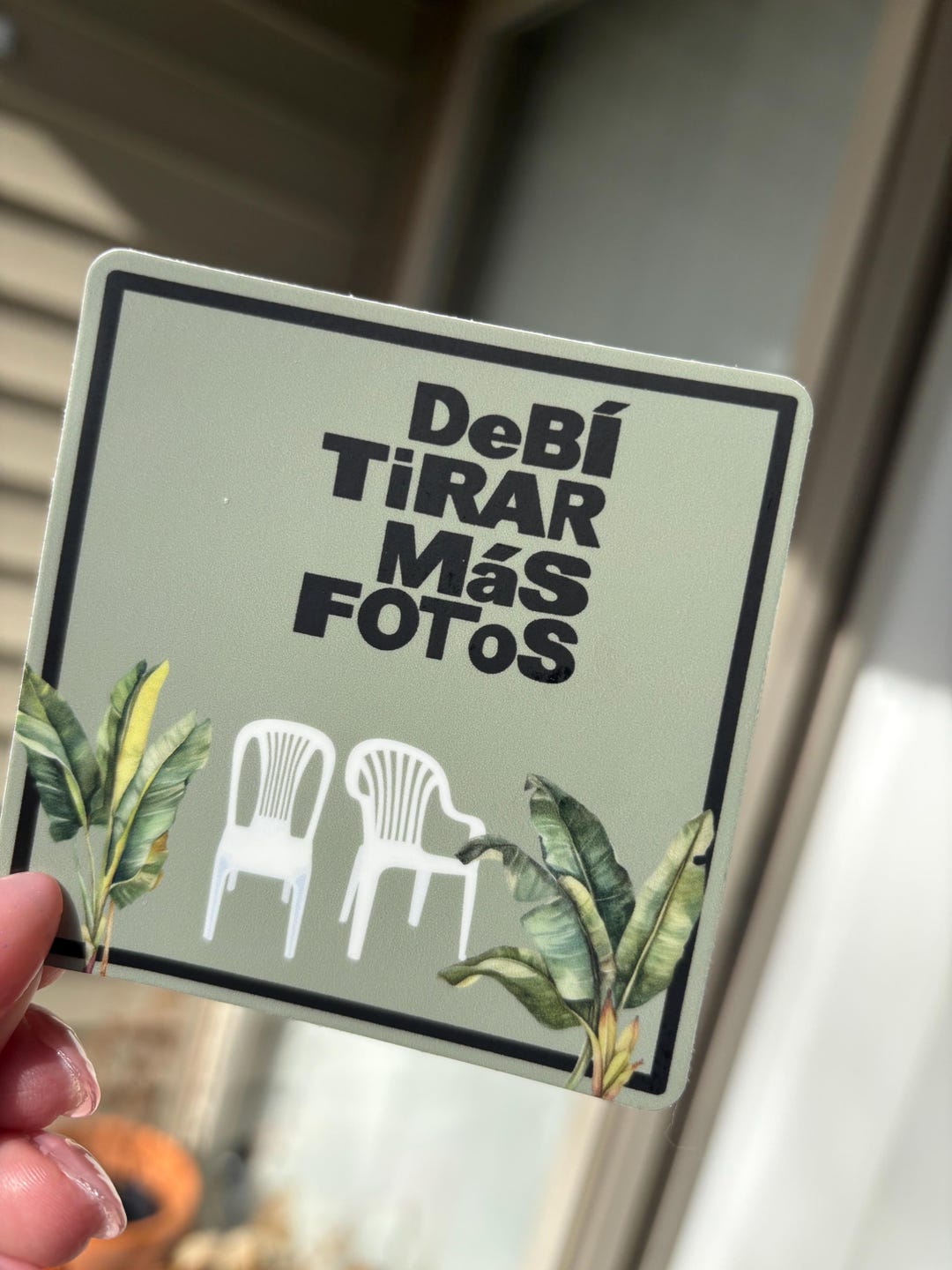 Debí Tirar Más Fotos Sticker | Bad Bunny Sticker | Dtmf | Square ...