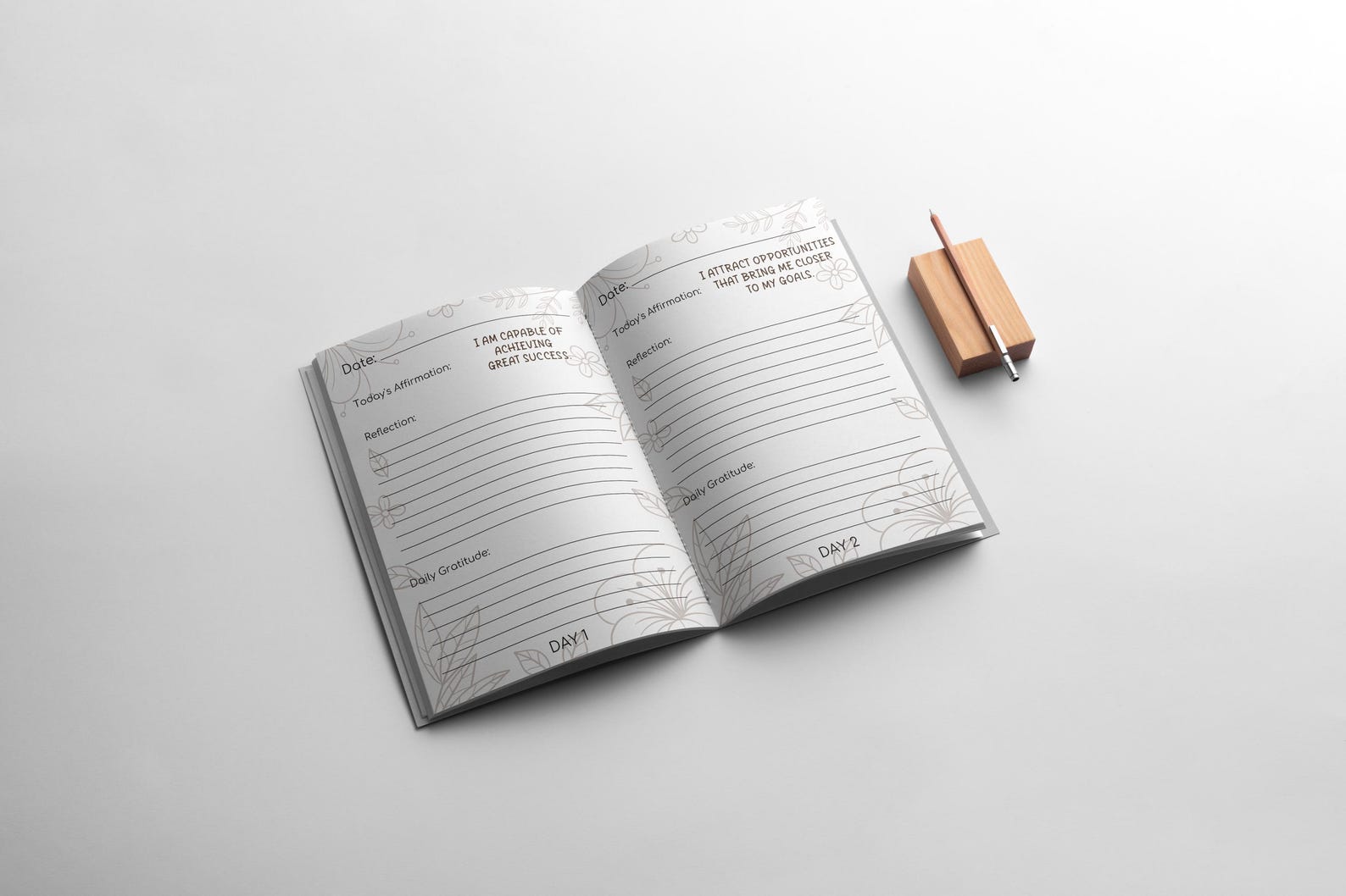 Printable Affirmation Journal Daily Affirmations for Success: 30-day ...