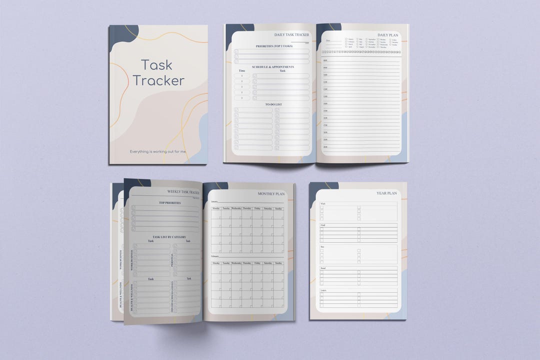 Task Tracker Printable | Daily Task Planner & To-do List | Productivity ...