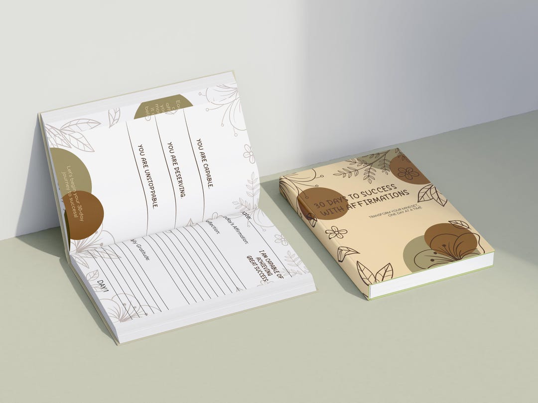 Printable Affirmation Notebook Daily Affirmations for Success: 30-day ...