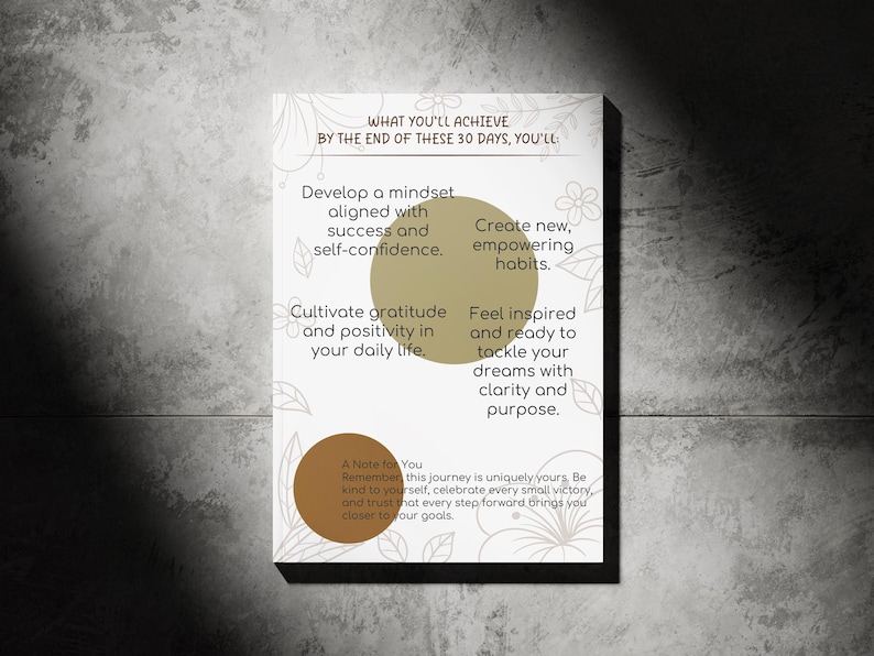 Printable Affirmation Journal Daily Affirmations for Success: 30-day ...