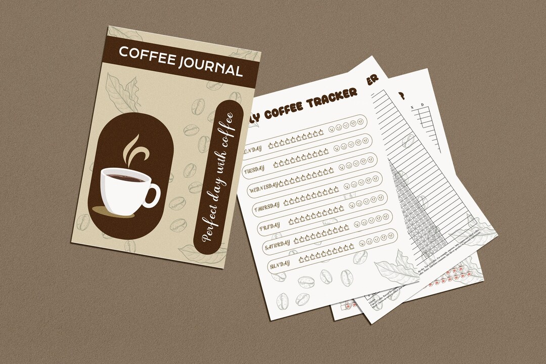 Coffee Journal Printable A4 Planner for Coffee Lovers, Digital Coffee ...