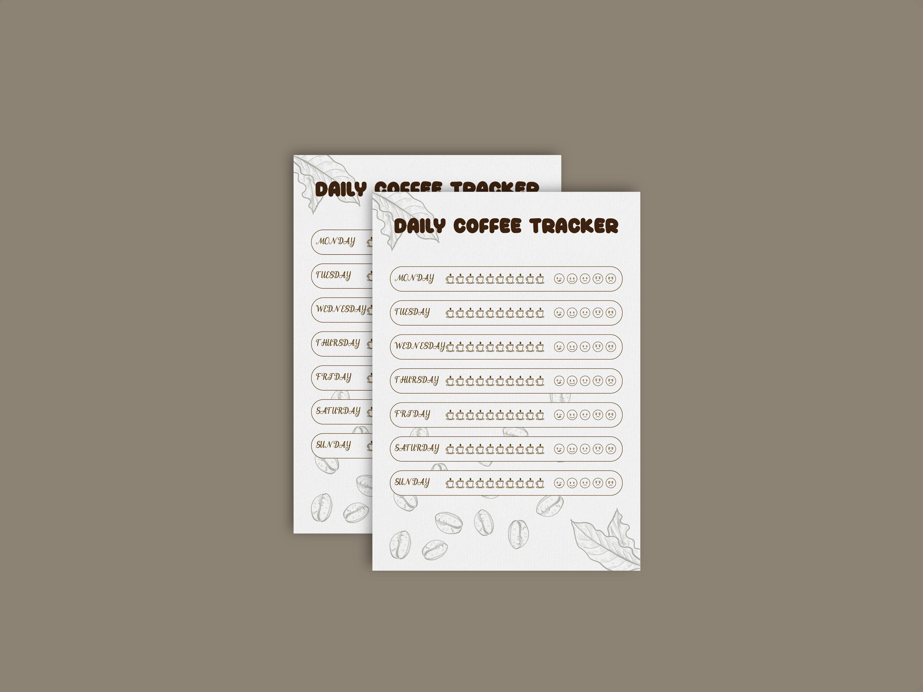 Printable Coffee Journal and Tracker | Brew up Your Day Coffee Log ...