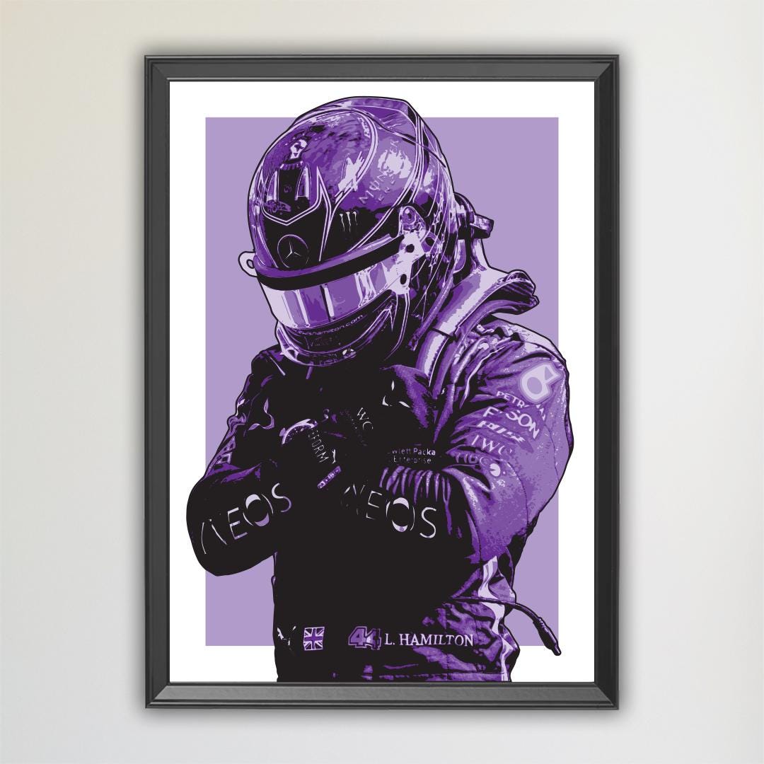 Lewis Hamilton, Lewis Hamilton Print, Sports Poster, Formula 1 ...