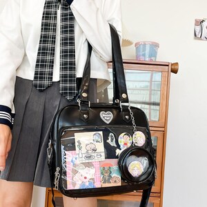 Tote Ita Bag With Decorative Pocket,shoulder Bag,ita Tote Bag With ...