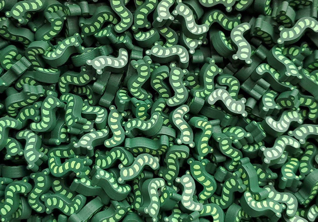 10 Worm Tokens Board Game Upgrade - Etsy