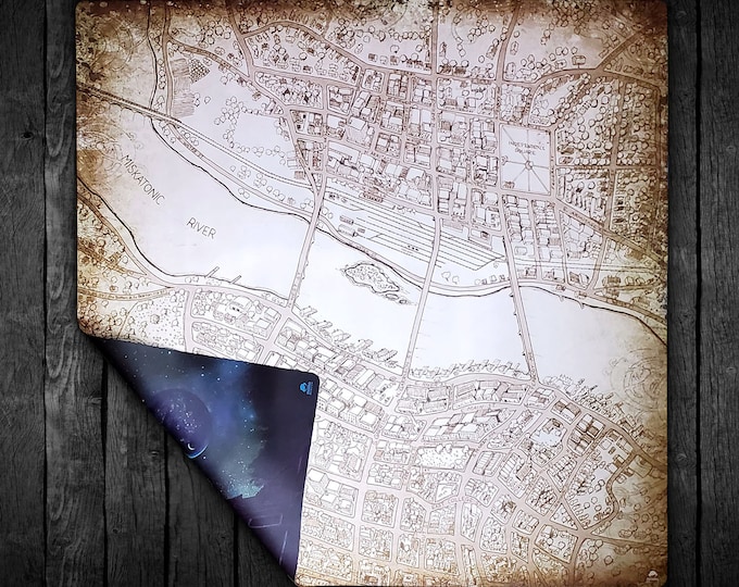 Playmat for Arkham Horror, Lovecraft Mythos, Extra Large Double-sided ...
