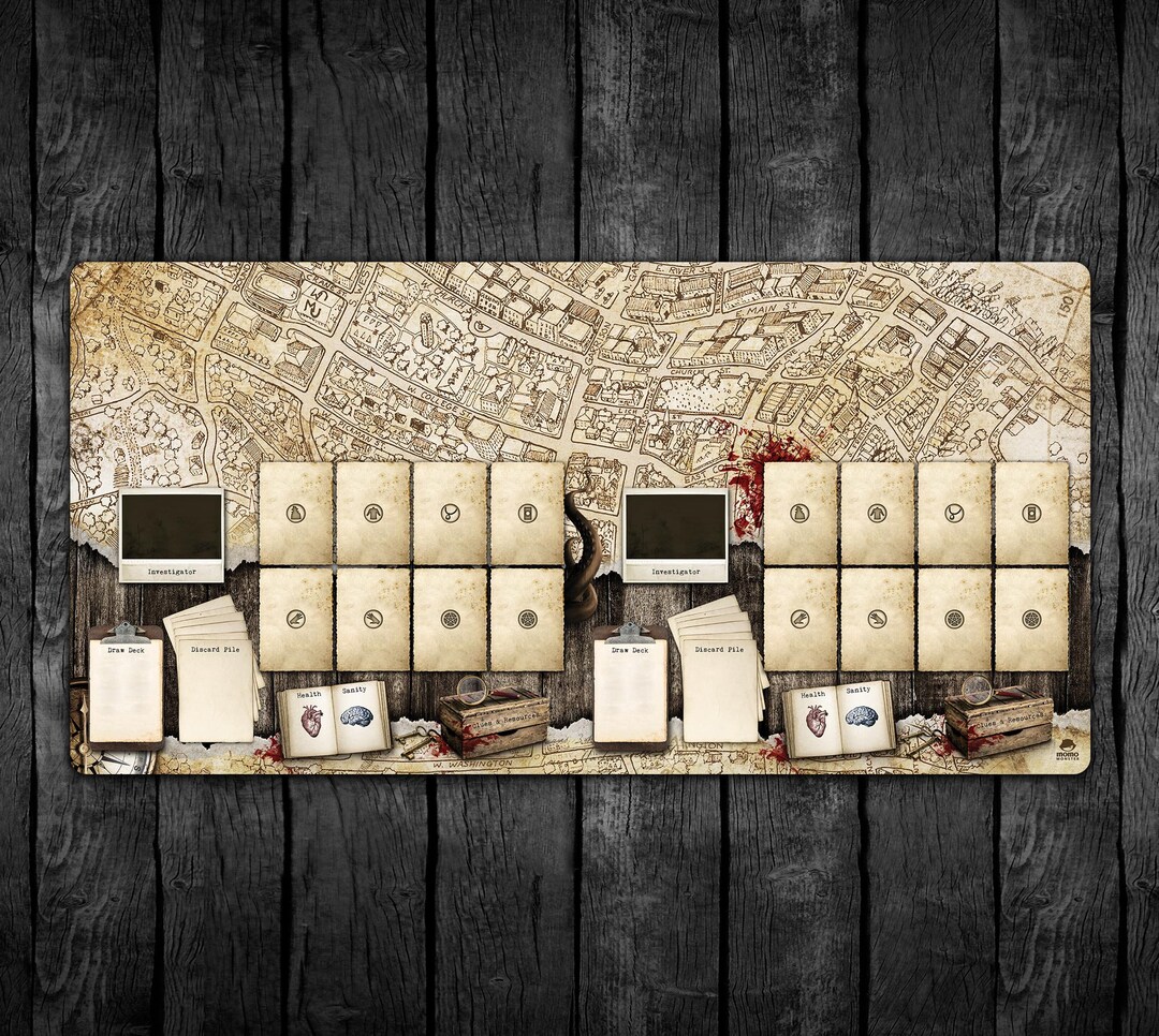 Arkham Horror LCG Duo Investigator Playmat With Story Frames Optional ...