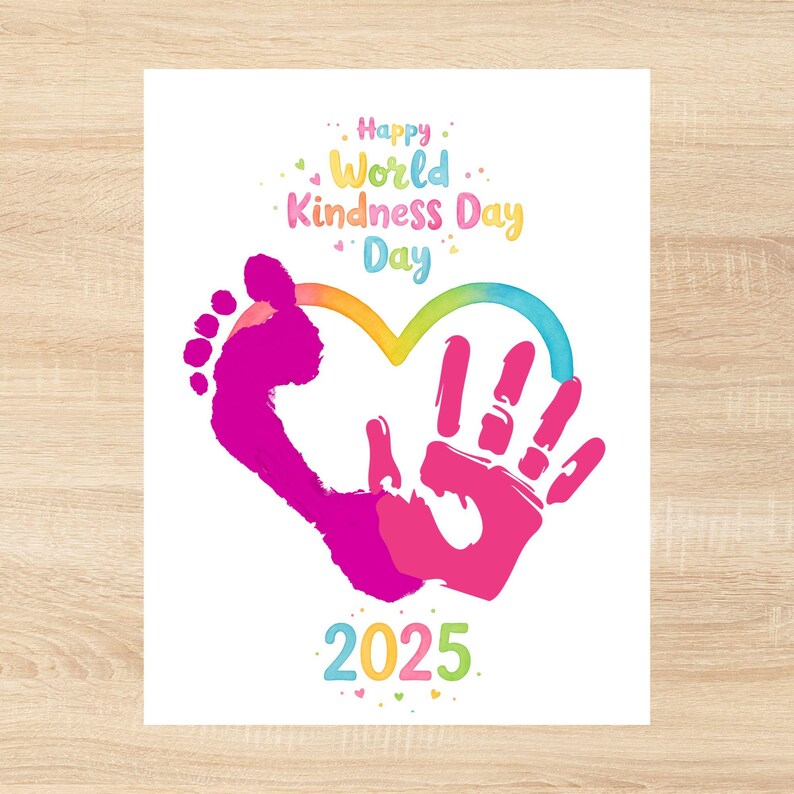 Happy World Kindness Day 2025 Handprint Footprint Craft, Kindness ...