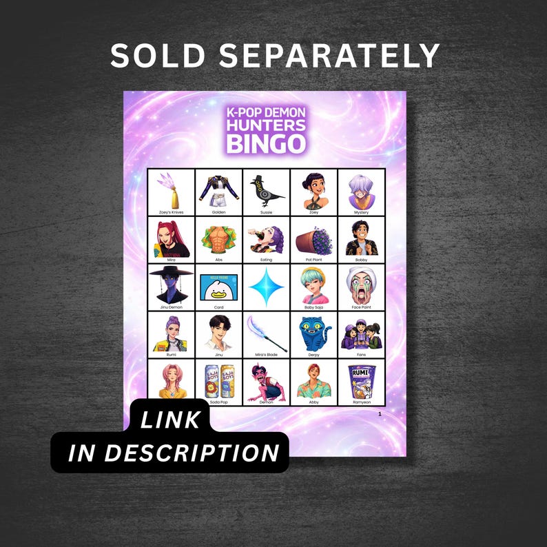 Pin the Braid on Rumi, Pin the Tail, K-pop Printable Party Game, Demon ...