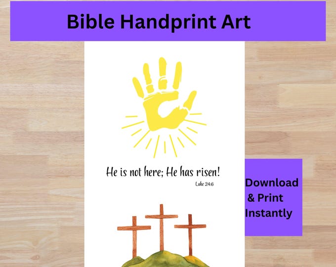 Jesus Loves Me Printable Handprint Craft Christian Homeschool Handprint ...