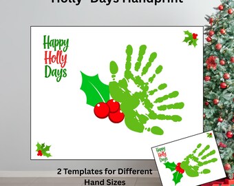 Christmas Handprint Art for Kids- DIY Baby and Toddler Craft- Handprint ...