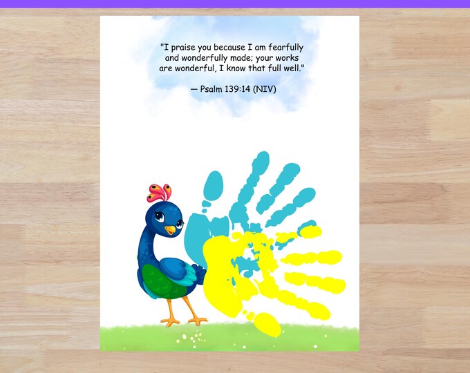 I Am Fearfully and Wonderfully Made, Sunday School DIY KID Craft ...