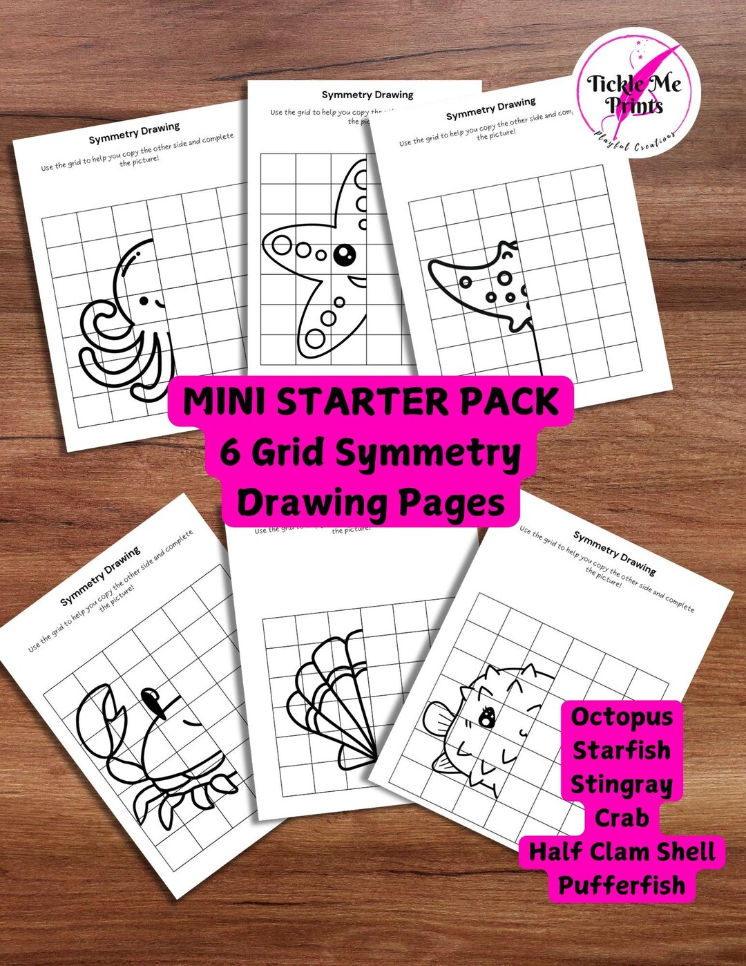 Kid's Printable Drawing Pages |symmetry Drawing Sheets for Beginners ...