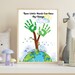 Earth Day Handprint Art, DIY Kids Earth Day Craft, Printable Handprint ...