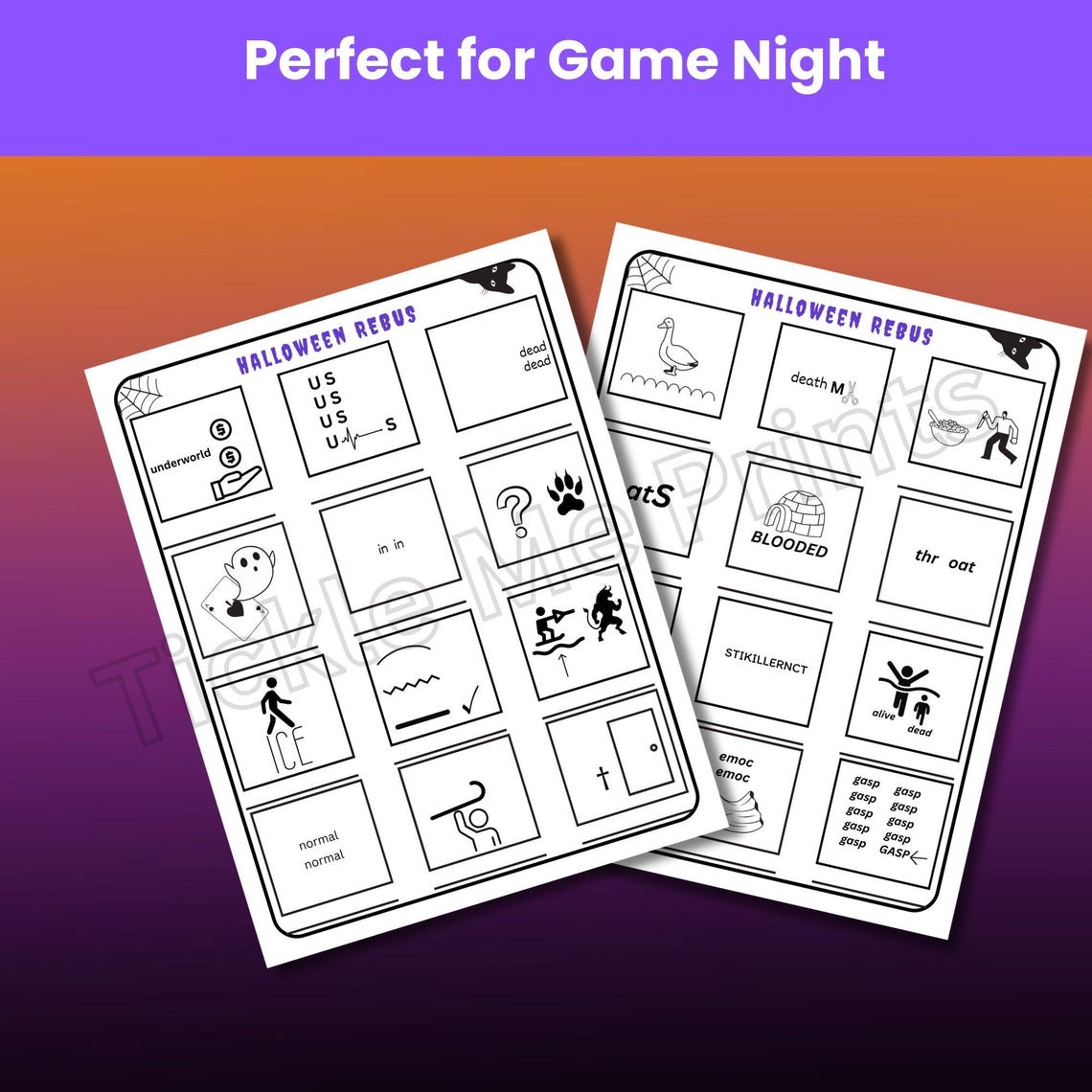 Halloween Dingbats, Halloween Rebus Picture Puzzles, Halloween Brain ...