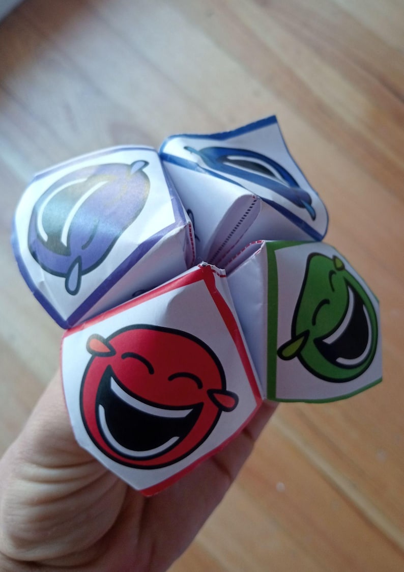 Printable Cootie Catchers Foldable Paper Game| Kids Paper Fortune ...
