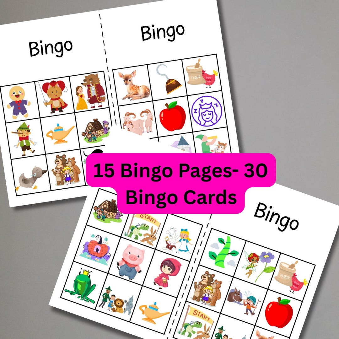 Story Book Classroom Bingo Game | Printable Bookweek Bingo Cards for ...