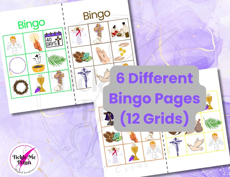 Printable Lent Bingo for Kids | Catholic Games for Children | Ash ...