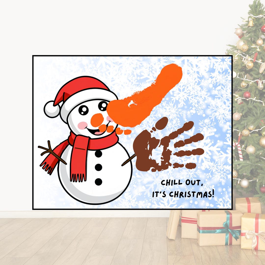 Christmas Handprint Footprint Craft, Christmas Handprint Footprint ...