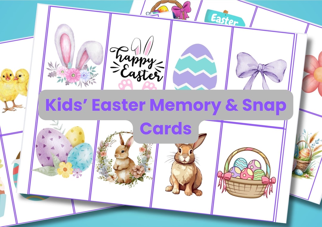 Printable Easter Card Game | Kids' Memory Card Game | Easter Games| Fun ...