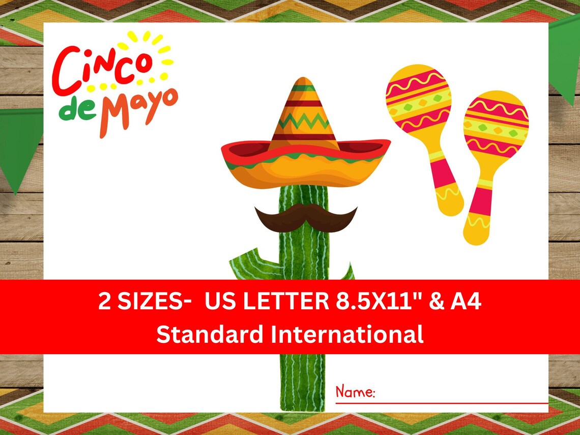 Cinco De Mayo Handprint Art: Cactus Keepsake Gift (PDF) - Etsy