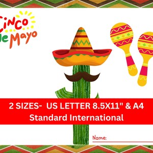 Cinco De Mayo Handprint Art: Cactus Keepsake Gift (PDF) - Etsy