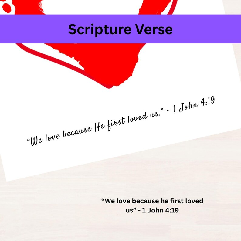 Bible Verse Footprint Craft for Kids – Christian Handprint Footprint ...