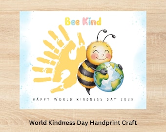 World Kindness Day 2025 Handprint Art, Be Kind Crafts for Elementary ...