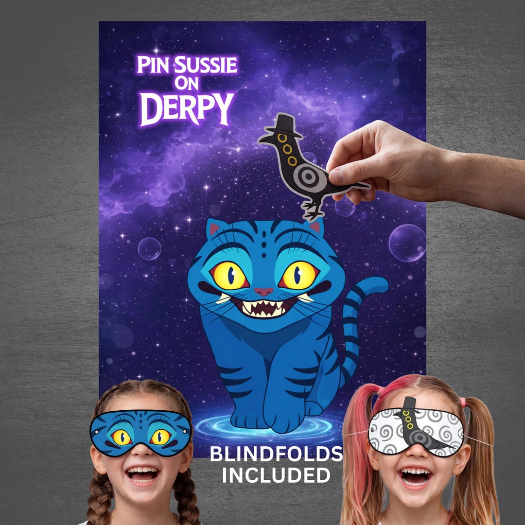 Pin Sussie on Derpy, Derpy Pin the Tail, K-pop Printable Party Game ...