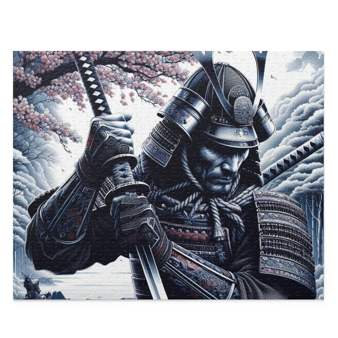 Jigsaw Puzzle, Japanese Samurai Sword Anime Design, 120 252 500 Pieces ...