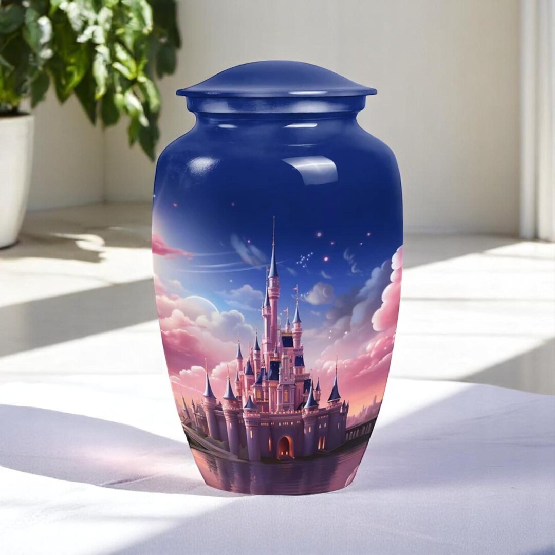 Fairytale Castle Cremation Urn for Human Ashes Enchanted Sky Memorial ...