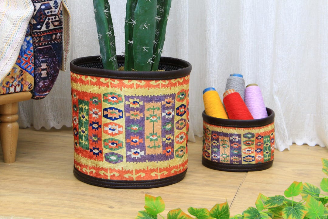 Planter Box, Plant Pot Cozy, Cotton Plant Basket, Large Storage, Plant ...
